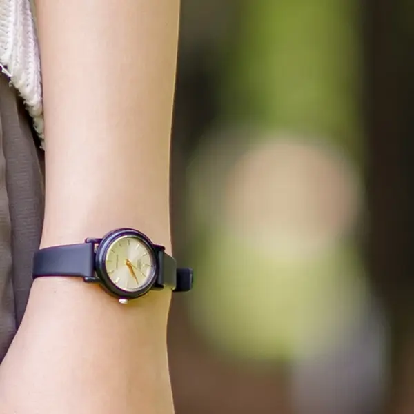 Casio Analog Quartz Watch With Leather Strap