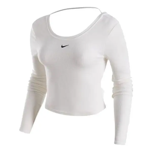 Nike Chill Knit Long-sleeve Top - Sail/black