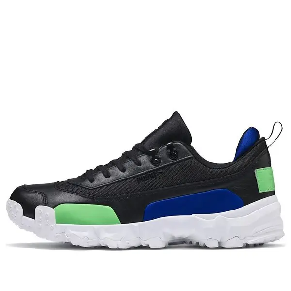 PUMA Trailfox Leather Sneakers - Black/blue/green