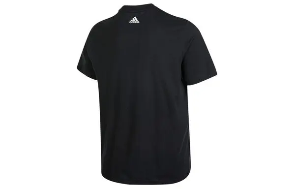 Adidas St Logogfx Tee Athleisure Casual Sports Round Neck Logo Short Sleeve Black - Multi-color