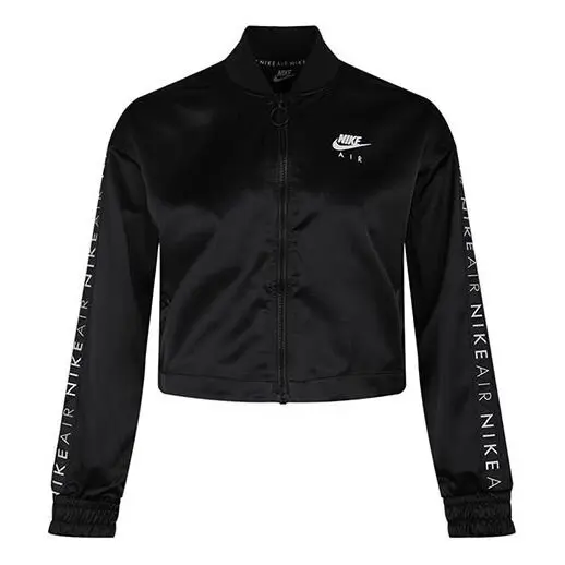 Nike Track Jacket Satin Bomber - Black