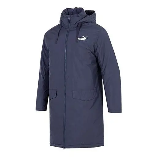 PUMA Longline Padded Down Jacket - Navy