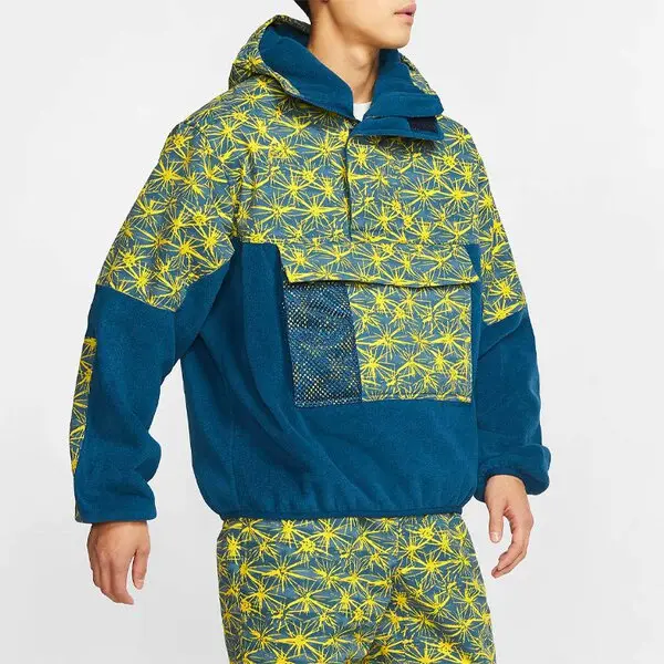 Nike Printed Polar Fleece Hooded Pullover