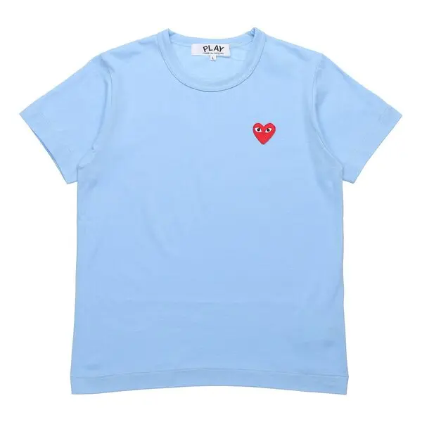 Play Comme Des Garcon Small Logo T-shirt - Blue