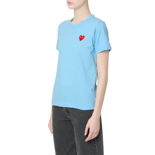 Play Comme Des Garcon Small Logo T-shirt - Blue
