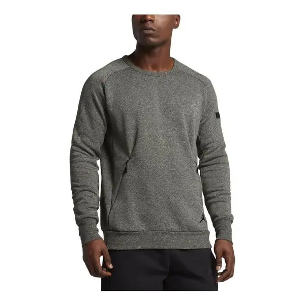 JORDAN Air Icon Fleece Sweatshirt - Grey