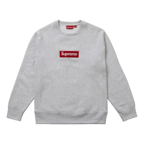 Supreme Fw18 Box Logo Crewneck - Grey