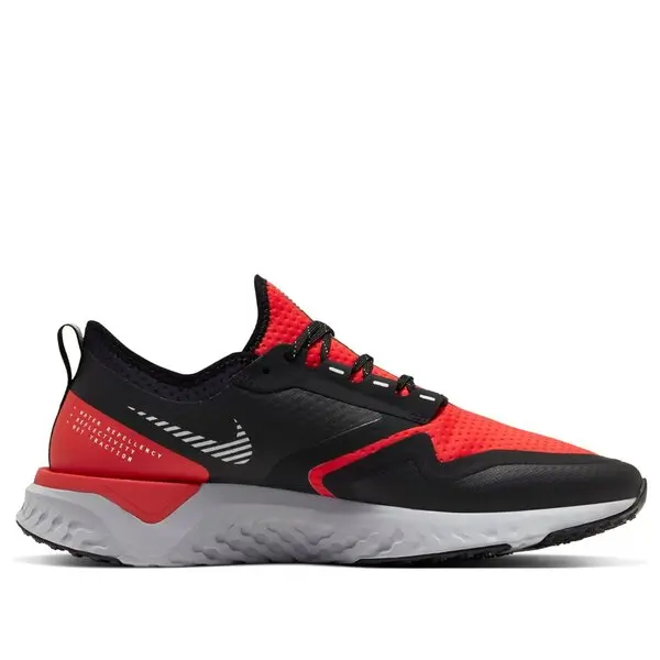 Nike Odyssey React 2 Shield Athletic Sneakers - Black/red