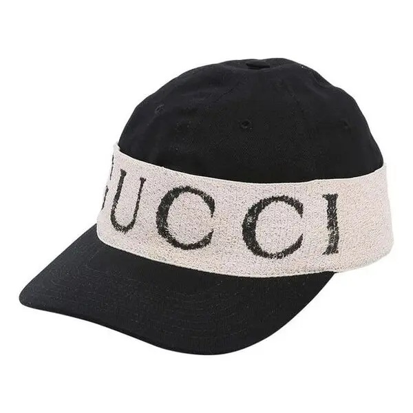 Gucci Logo Band Baseball Cap - Black