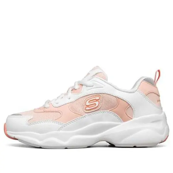 Sketchers D'lites Airy Sneakers - White/orange