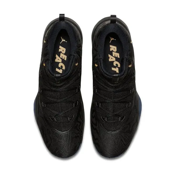 JORDAN Air Superfly 2017 Low Athletic Sneakers - Black/gold