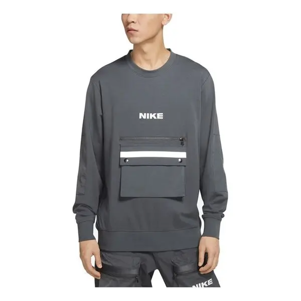 Nike City Made Crewneck With Reflective Pocket Detail - Grey