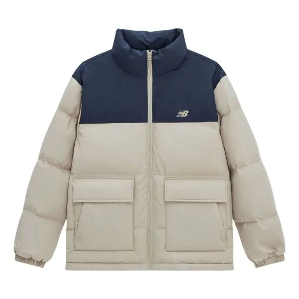 NEW BALANCE Nbx Academy Puffer Down Asia Sizing 'beige Navy - Beige/navy