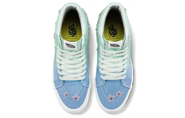 VANS Sandy Liang X Sk8-hi 38 Dx "sandy Cheeks" High Top Sneakers - Blue/green