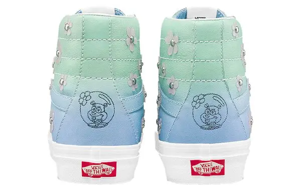 VANS Sandy Liang X Sk8-hi 38 Dx "sandy Cheeks" High Top Sneakers - Blue/green