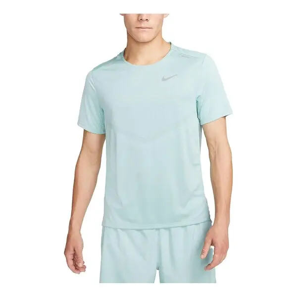 Nike Dri-fit Rise 365 Short-sleeve Running Top - Green