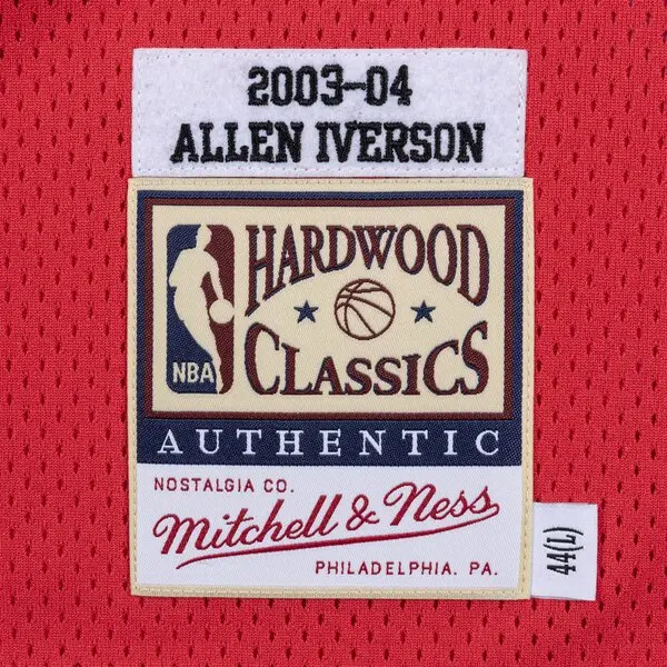 Mitchell & Ness X Nba Philadelphia 76ers Allen Iverson 2003-04 Jersey - White/red