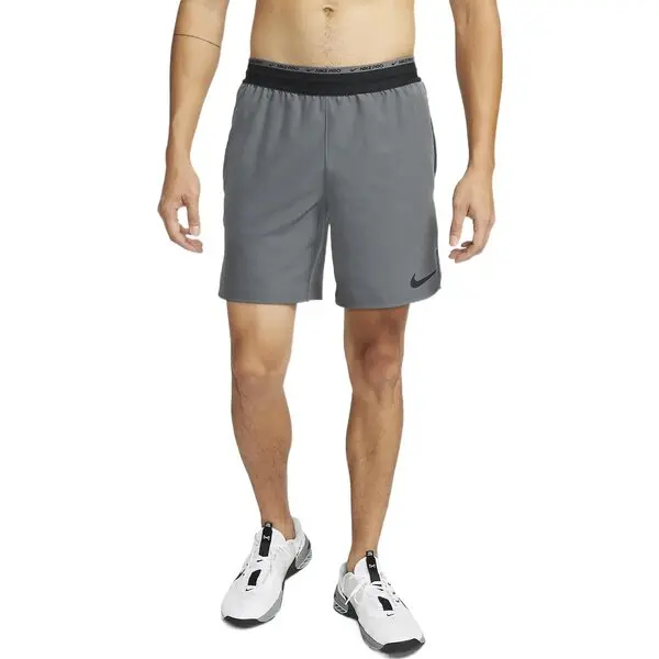 Nike Pro Dri-fit Flex Rep Sports Training Shorts Gray