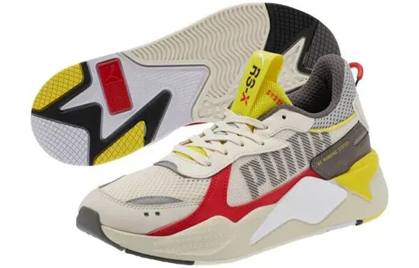 PUMA Rs-x Bold Sneakers - Cream/yellow/red