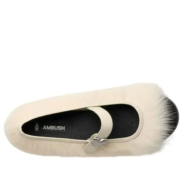 UGG X Ambush Mary Jane Flats - White/black