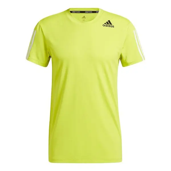 Adidas H.rdy 3s Tee Short Sleeve Training Shirt - Yellowgreen