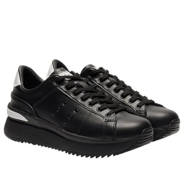 Onitsuka Tiger Lawnship Pf Platform Sneakers - Black/silver