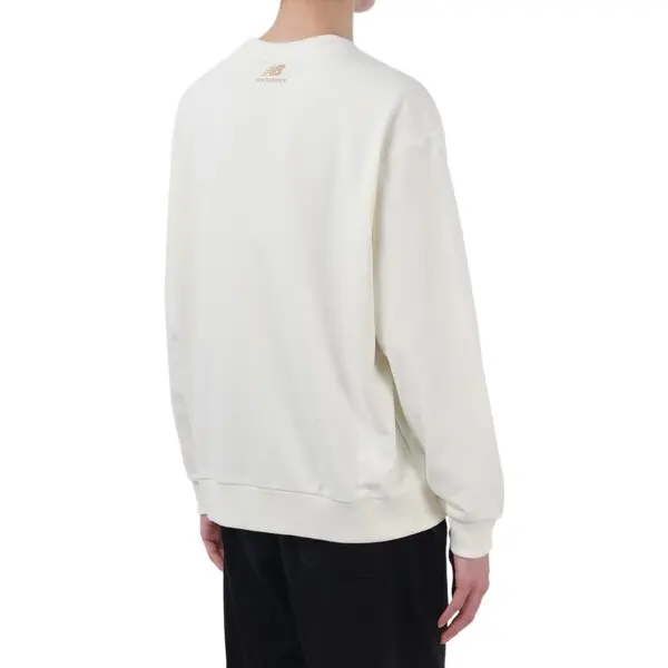 NEW BALANCE Graphic Sweatshirt - White/black