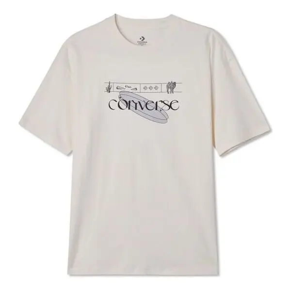 CONVERSE Graphic T-shirt - White/black