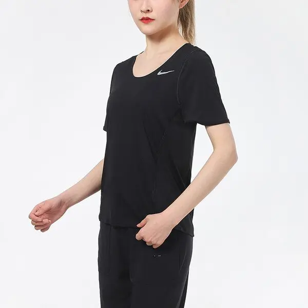Nike Dri-fit Training Sports Quick Dry Short Sleeve T-shirt - Black