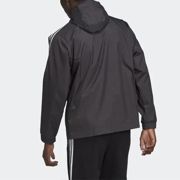 Adidas 3d Windbreaker Embroidered Logo Hooded Jacket