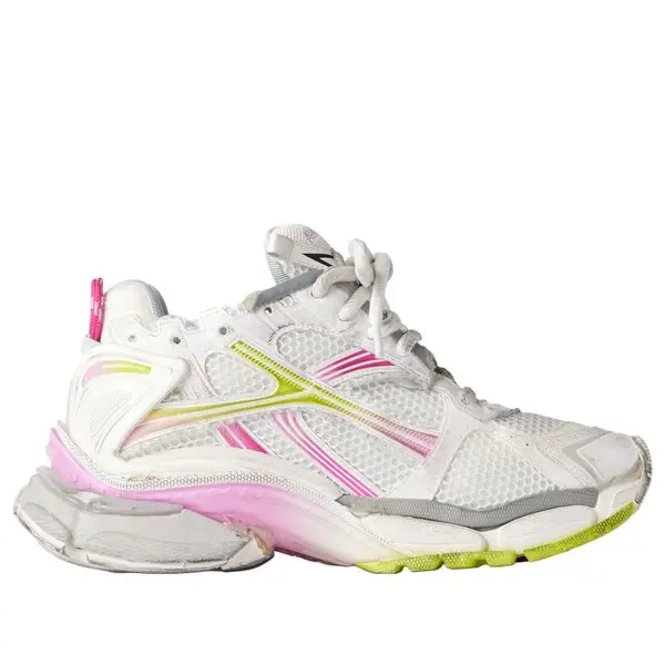 Balenciaga Runner Gradient Sneakers - White/pink/grey