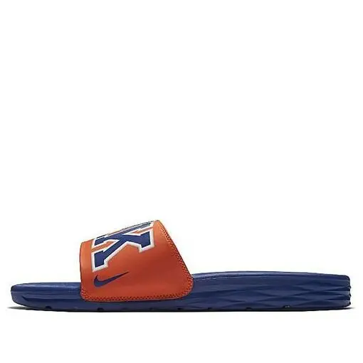 Nike Nba X Benassi Knicks Slides - Brilliant Ornge/rush Blue-flt Silver