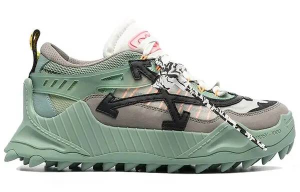 Off-White Odsy-1000 Sneakers - Black/green