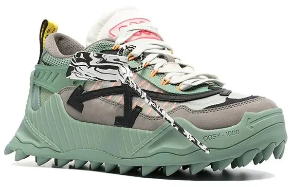 Off-White Odsy-1000 Sneakers - Black/green