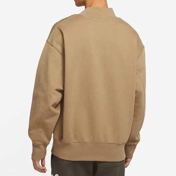 Nike Trend Capsule Series Logo Embroidered Sports Pullover - Brown