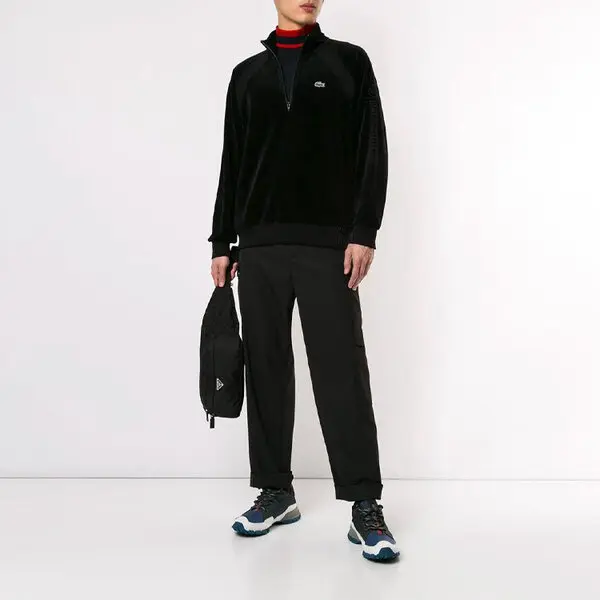 Supreme Ss18 Lacoste Velour Half-zip Track Top