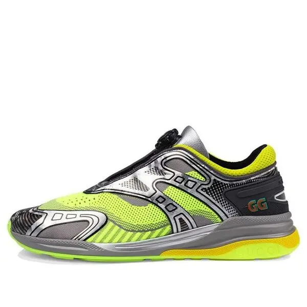 Gucci Ultrapace R Sneakers - Silver/green