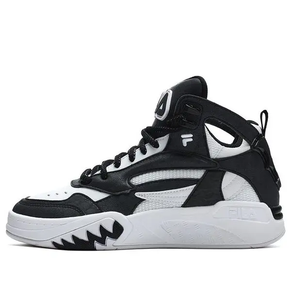 FILA FUSION Desperado Vintage High Top Sneakers - White/black