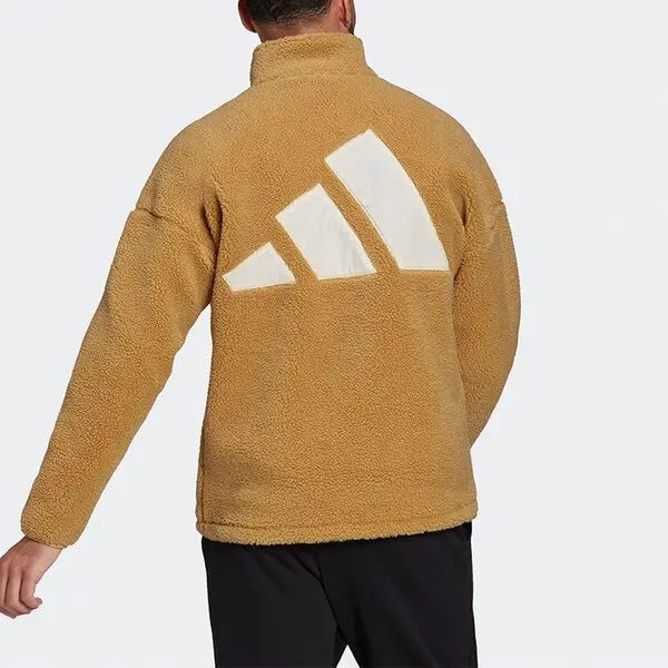 Adidas Logo Casual Splicing Stand Collar Sports Jacket - Default Color