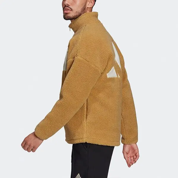 Adidas Logo Casual Splicing Stand Collar Sports Jacket - Default Color