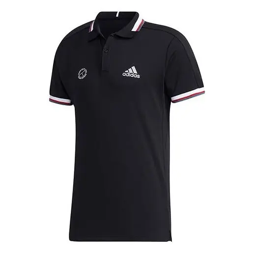 Adidas Htrdy Pl1 Sl Tennis Sports Polo Shirt - Black