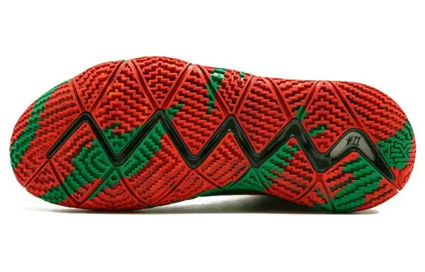Nike Kyrie 4 "fall Foliage" High Top Sneakers - Green/red