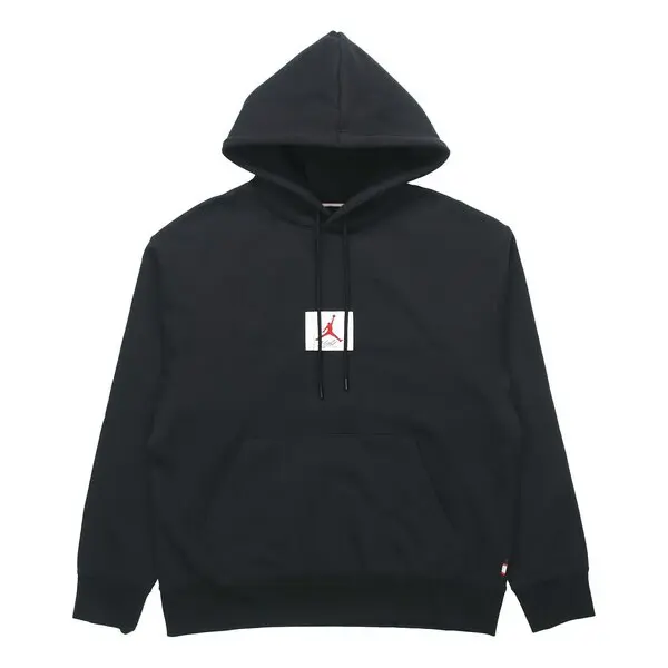 JORDAN Fleece Pullover Hoodie - Black