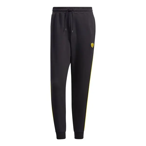 Adidas Neo X Smiley Crossover Smly Tp 1 Contrasting Colors Bundle Feet Sports Pants/trousers/joggers - Black