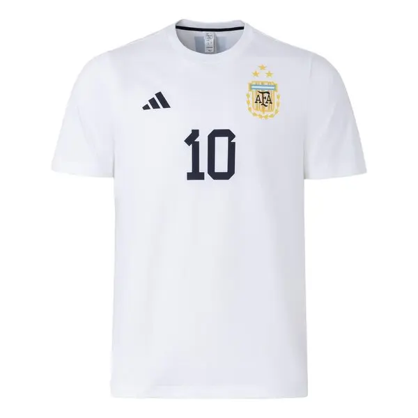 Adidas Messi Name And Number Tee - White