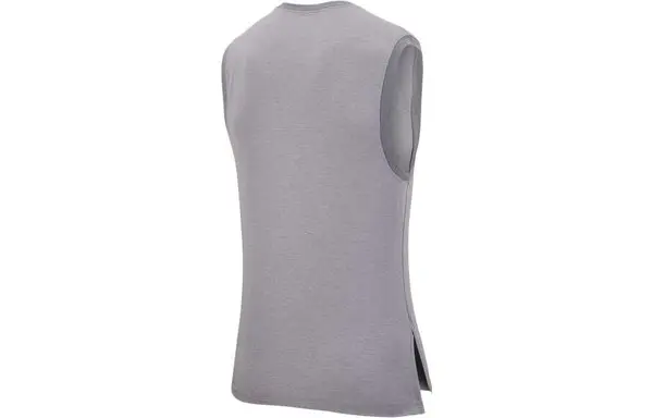Nike Dri-fit Solid Color Logo Round Neck Slim Fit Vest