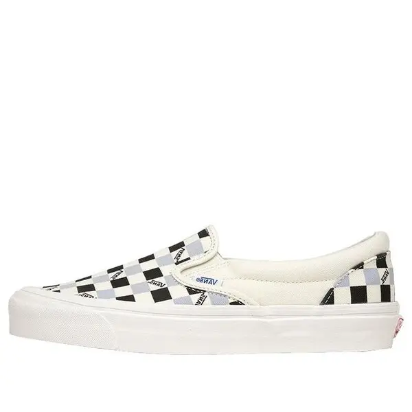 VANS Og Classic Slip-on Tri Check Sneakers - Black And White