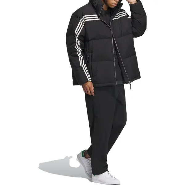 Adidas Originals Down Puffer Jacket With Stripes