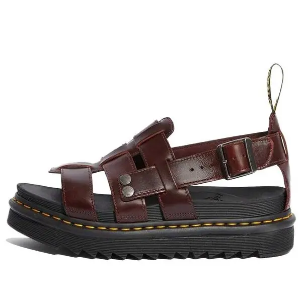 Dr. Martens Terry Leather Sandals - Redbrown