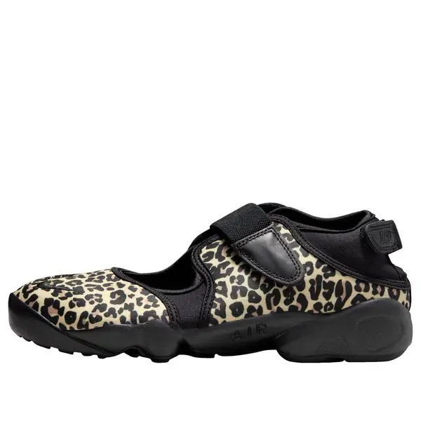 Nike Rift Breathe Leopard Print Sandals - Black/hemp